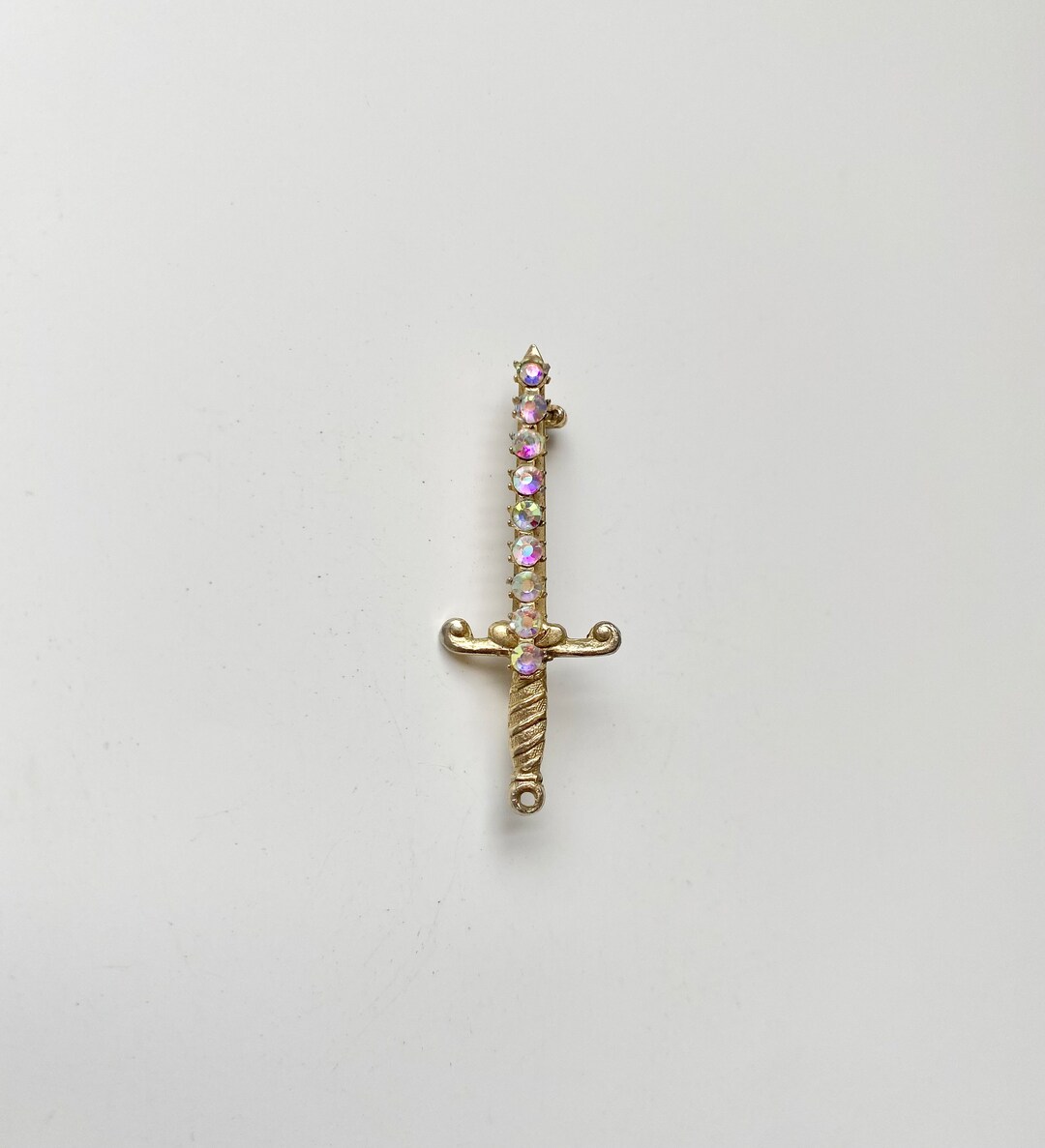 Vintage Jeweled Sword Brooch - Etsy
