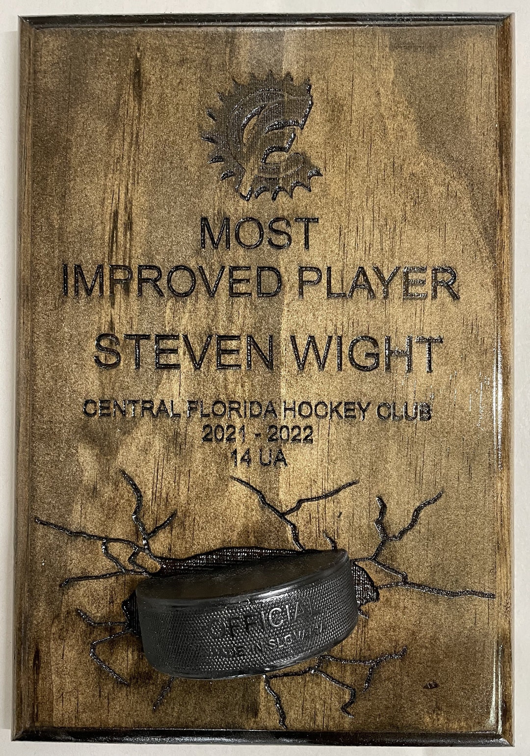 Sports Award | Athletic Plaque | Sports Team Plaque | Hockey Player ...
