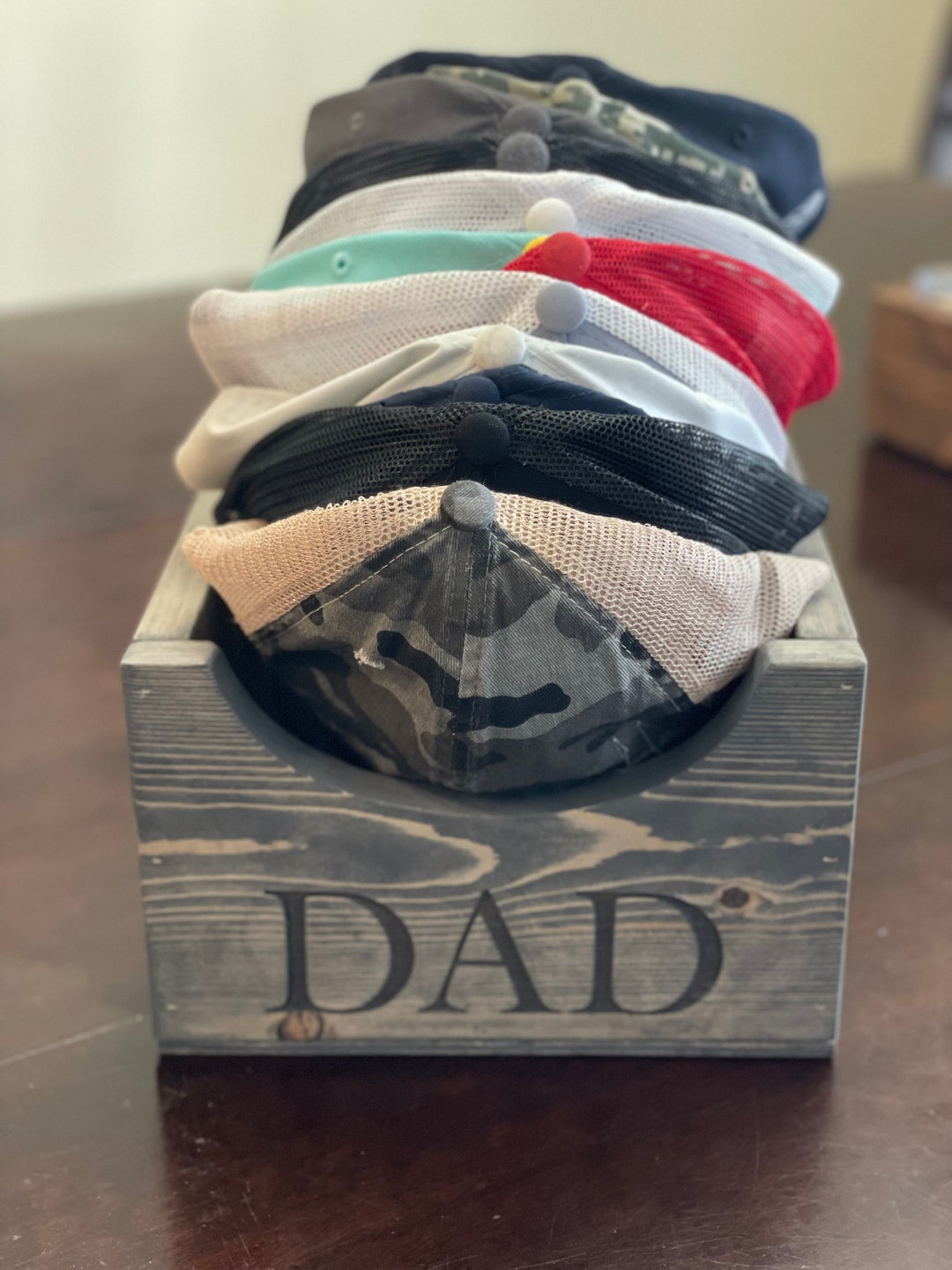 Personalized Baseball Hat Storage Box: Solid Pine Hat Organizer - Etsy