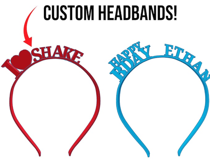 Custom Headbands -multiple Colors -events, Parties You Name It! - Your ...