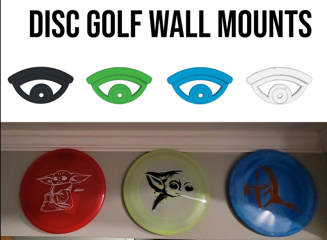 Disc Golf Wall Mounts -multiple Colors - Etsy