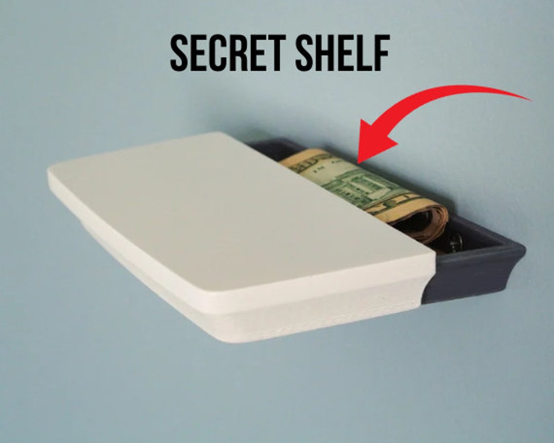 Secret Shelf Safe - Hidden Compartment -floating Wall Mounted -hide ...