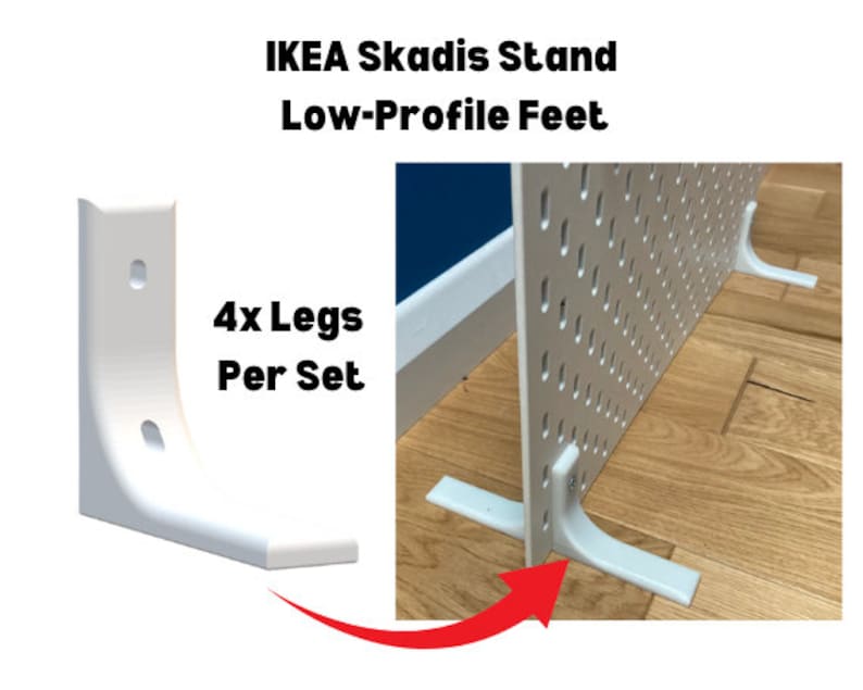 Feet Stand Low-profile Compatible With Ikea Skadis -space-saving and ...