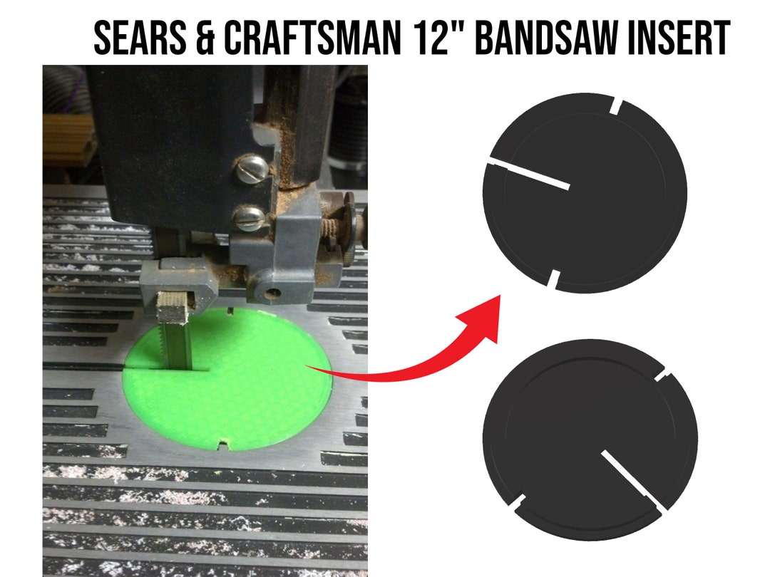 Bandsaw Table Insert for Sears & Craftsman 12" Band Saw (85mm Dia) -113 ...