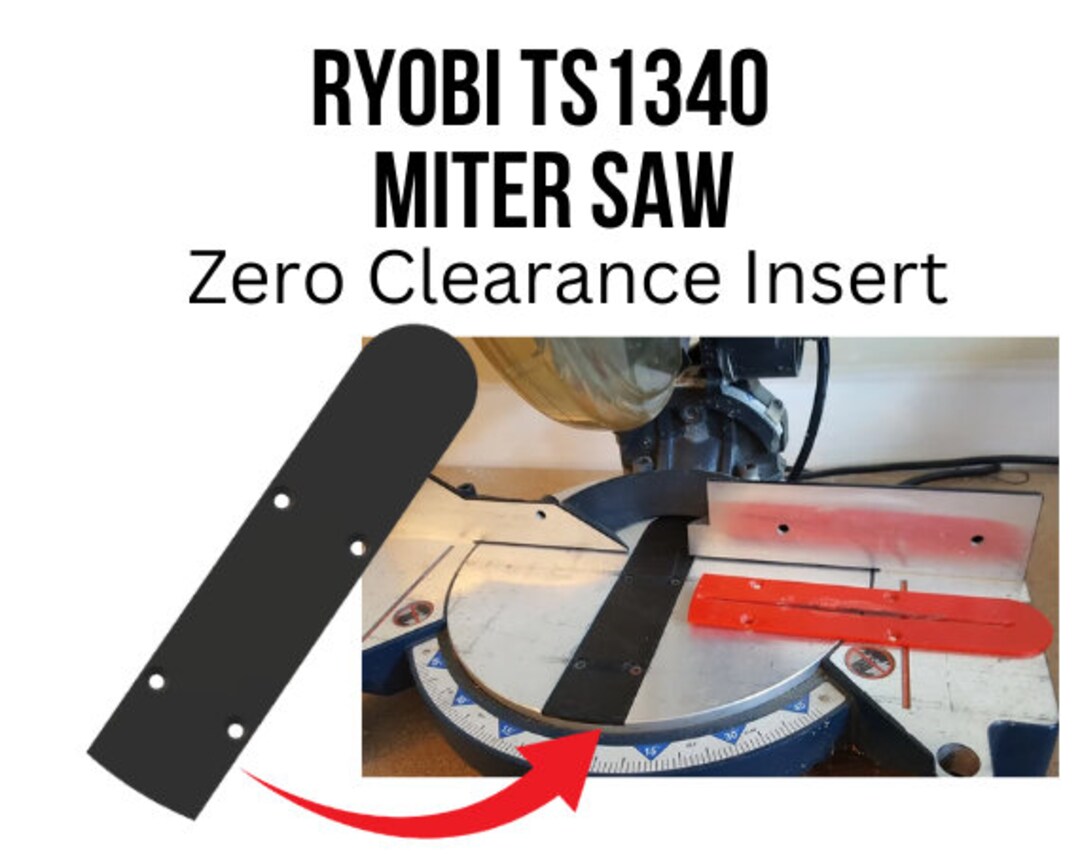 Miter Saw Zero-clearance Insert Plate for Ryobi TS1340 - Etsy