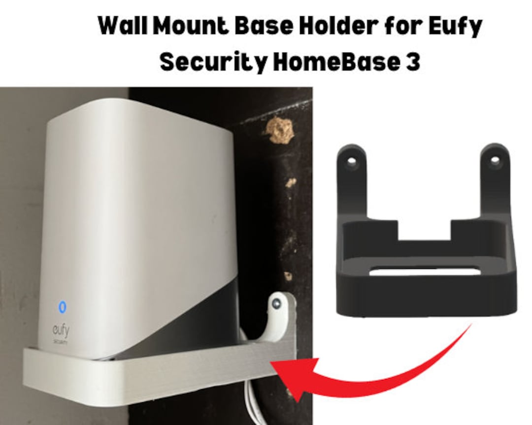 Wall Mount Base Holder for Eufy Security Homebase 3 - Wifi Base Station ...