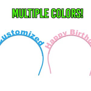 Custom Headbands -multiple Colors -events, Parties You Name It! - Your ...