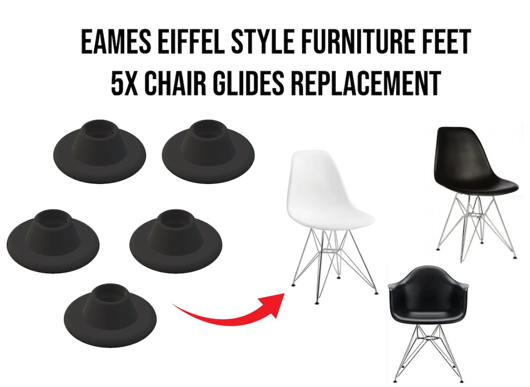 Eames Eiffel Style Furniture Feet 5x Chair Glides Replacement - Etsy