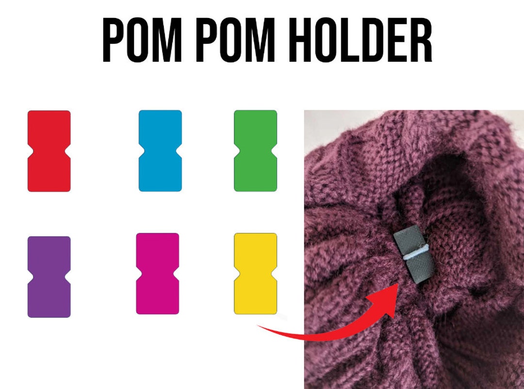 Pom Pom Holders, Pom Keepers- No Sew Removable - Etsy