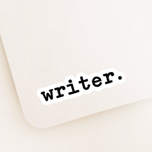 Writer Sticker Typewriter Sticker Gifts for Writers Writing - Etsy