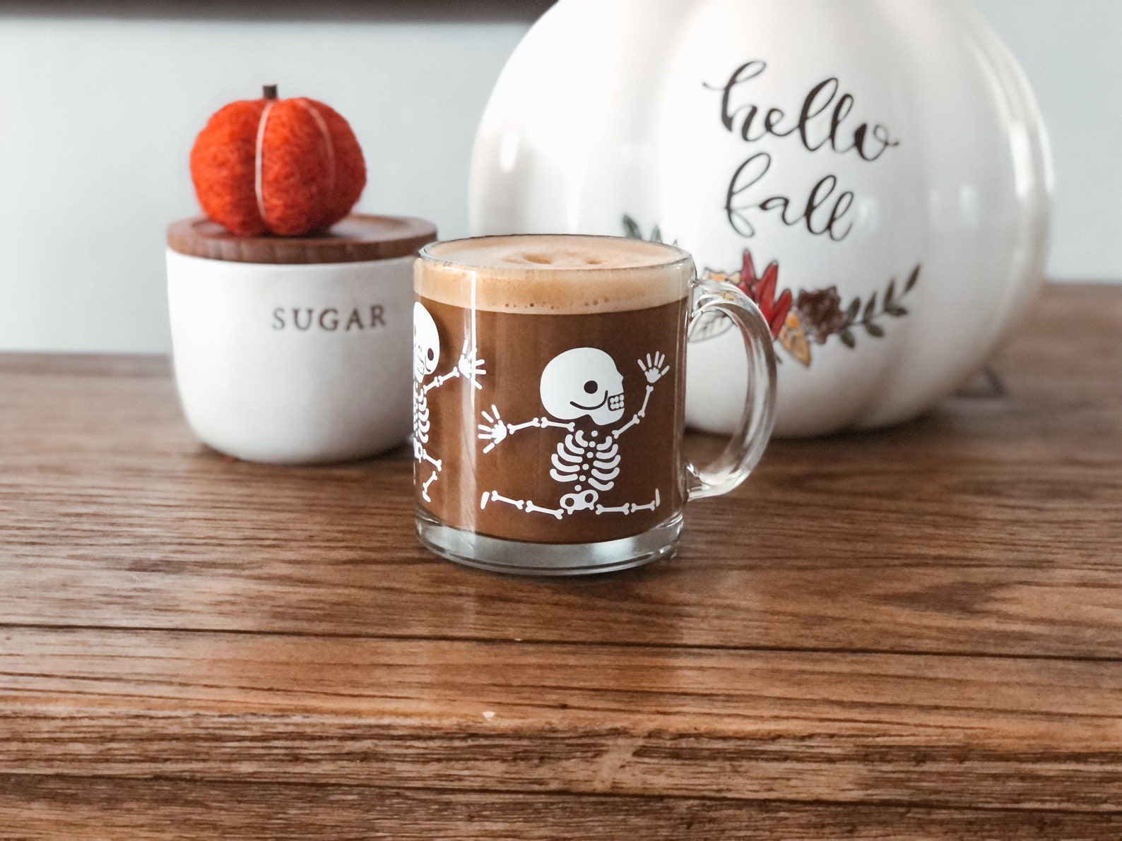 Skeleton Mug Skull Mug Skeleton Coffee Cup Halloween Mug | Etsy