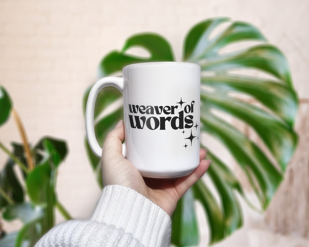 Writer Coffee Cup for Author, Weaver of Words Coffee Mug, Best Selling ...