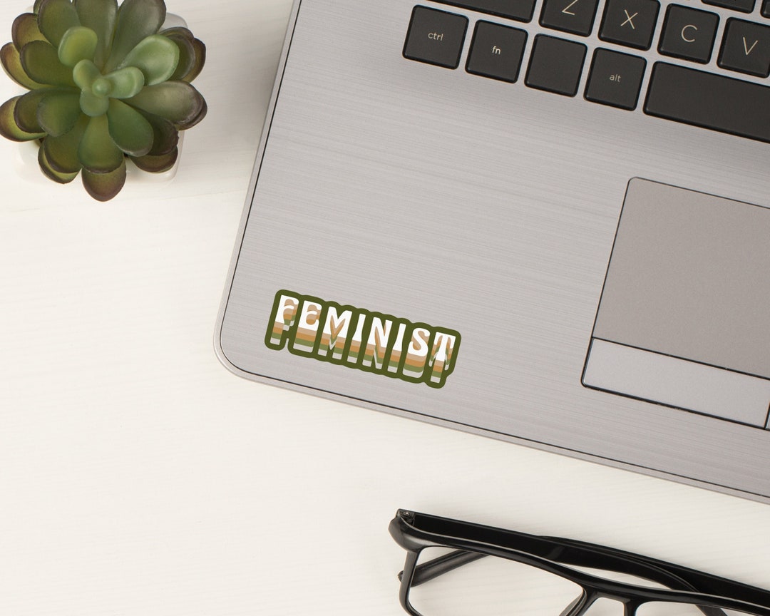 Feminist Sticker, Retro Feminism Sticker for Laptop, Vintage Inspired ...