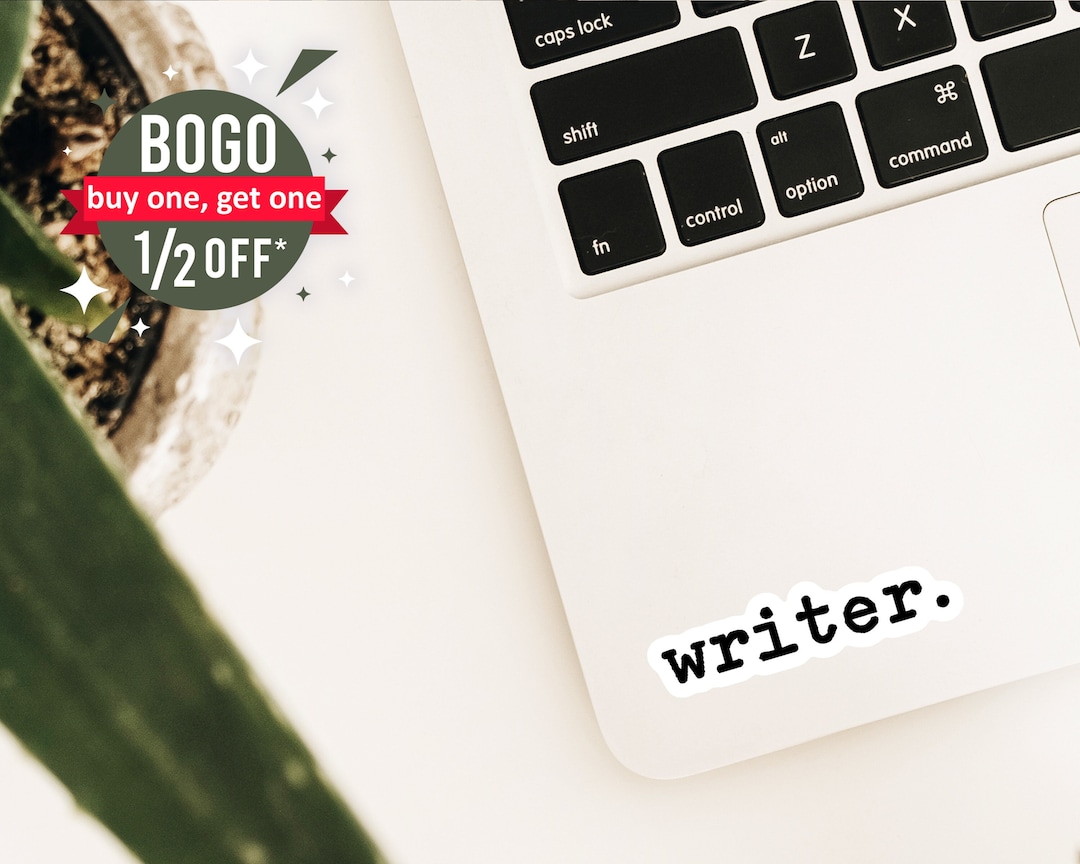 Writer Sticker, Typewriter Sticker, Gifts for Writers, Writing Sticker ...