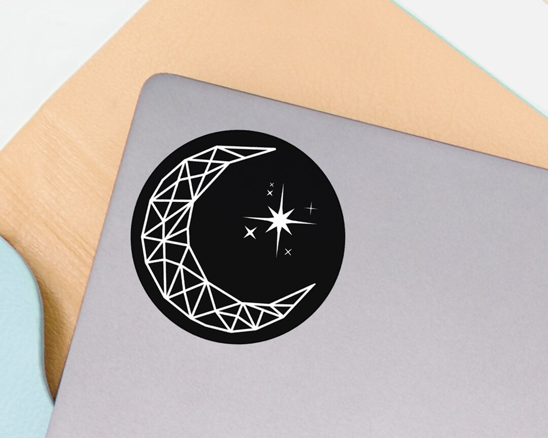 Crescent Moon Sticker for Fantasy Reader, Book Stickers for Kindle ...
