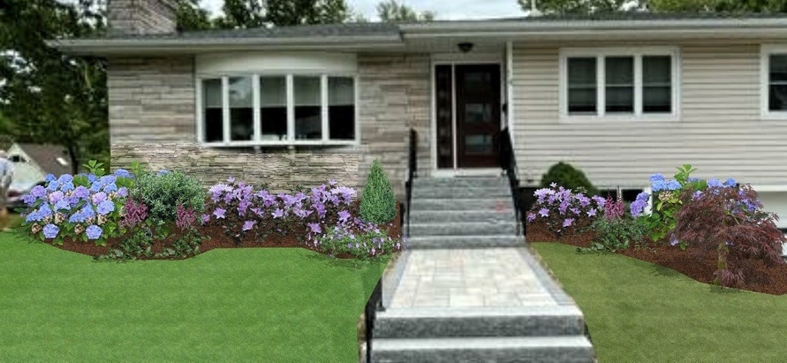 Landscape Design Plan for Foundation Planting 'stoneview' - Etsy