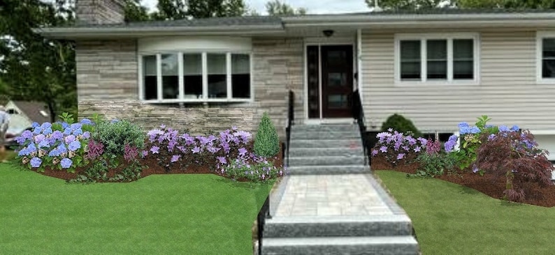 Landscape Design Plan for Foundation Planting 'stoneview' - Etsy