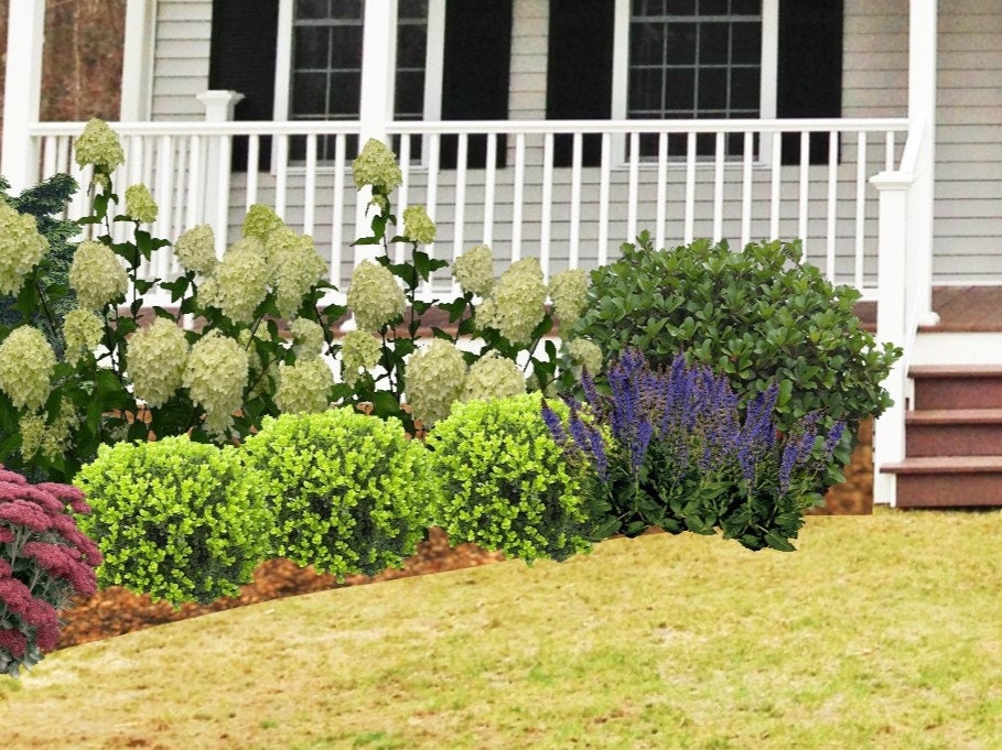 Landscape Design Plan for Foundation Planting ‘the Hillcrest’ - Etsy