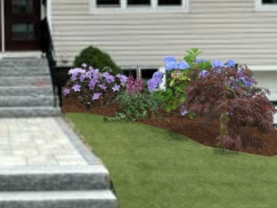 Landscape Design Plan for Foundation Planting 'stoneview' - Etsy