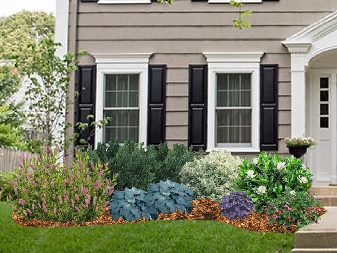 Landscape Design Plan for Foundation Planting ‘the Kingston’ - Etsy