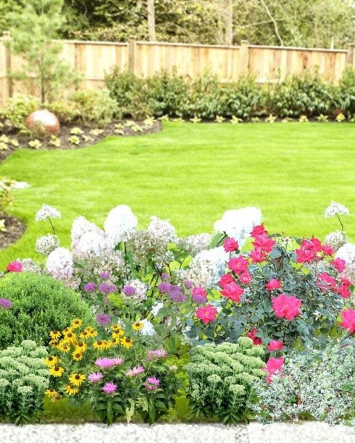 Landscape Design Plan for Sunny Flower Border - Etsy