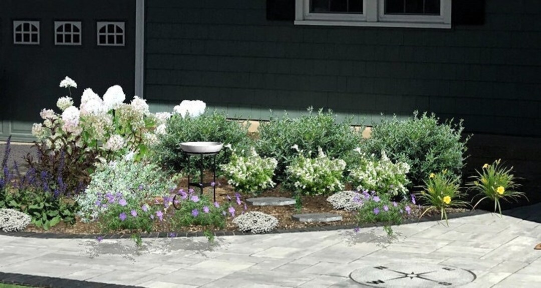 Landscape Design Plan 'brook Cottage' Foundation Planting and Flower ...