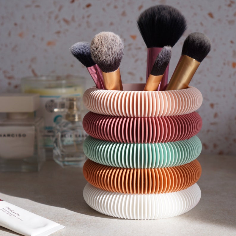 Makeup Brush Pot, Storage Pot, Vanity Tidy, Makeup Organiser, Skincare ...