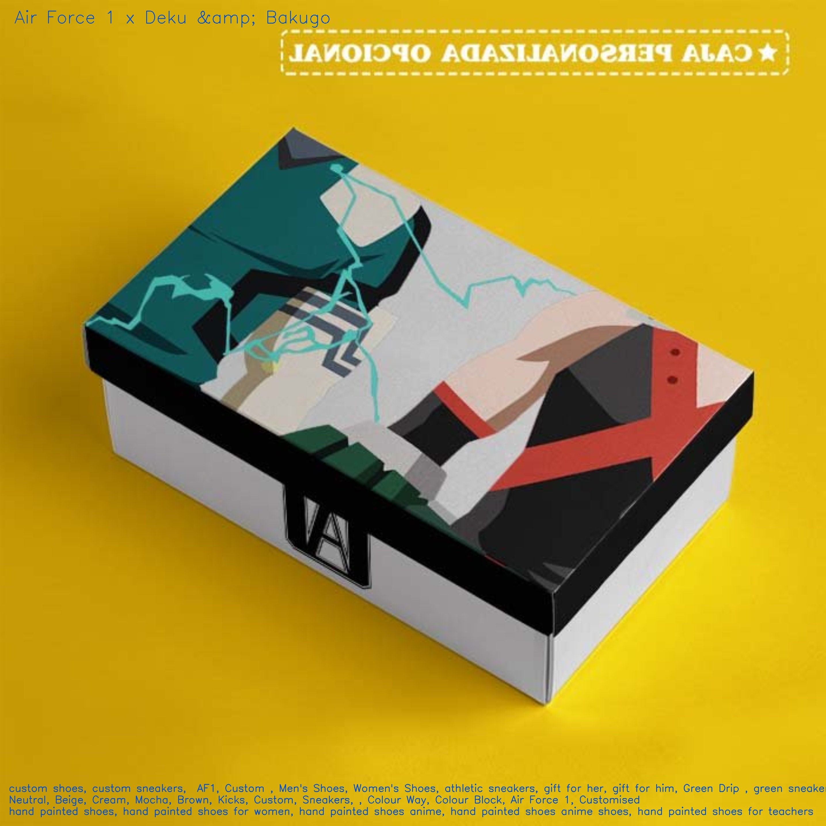 Air Force 1 X Deku Amp Bakugo Custom Air Force 1,limited Edition Buy ...