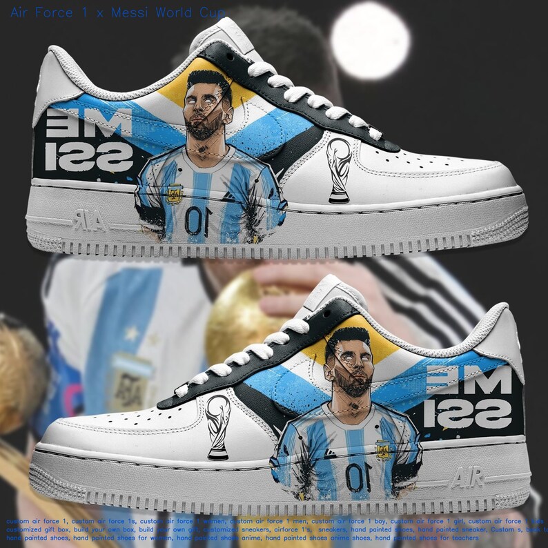 Air Force 1 X Messi World Cup Custom Air Force 1,limited Edition Buy ...