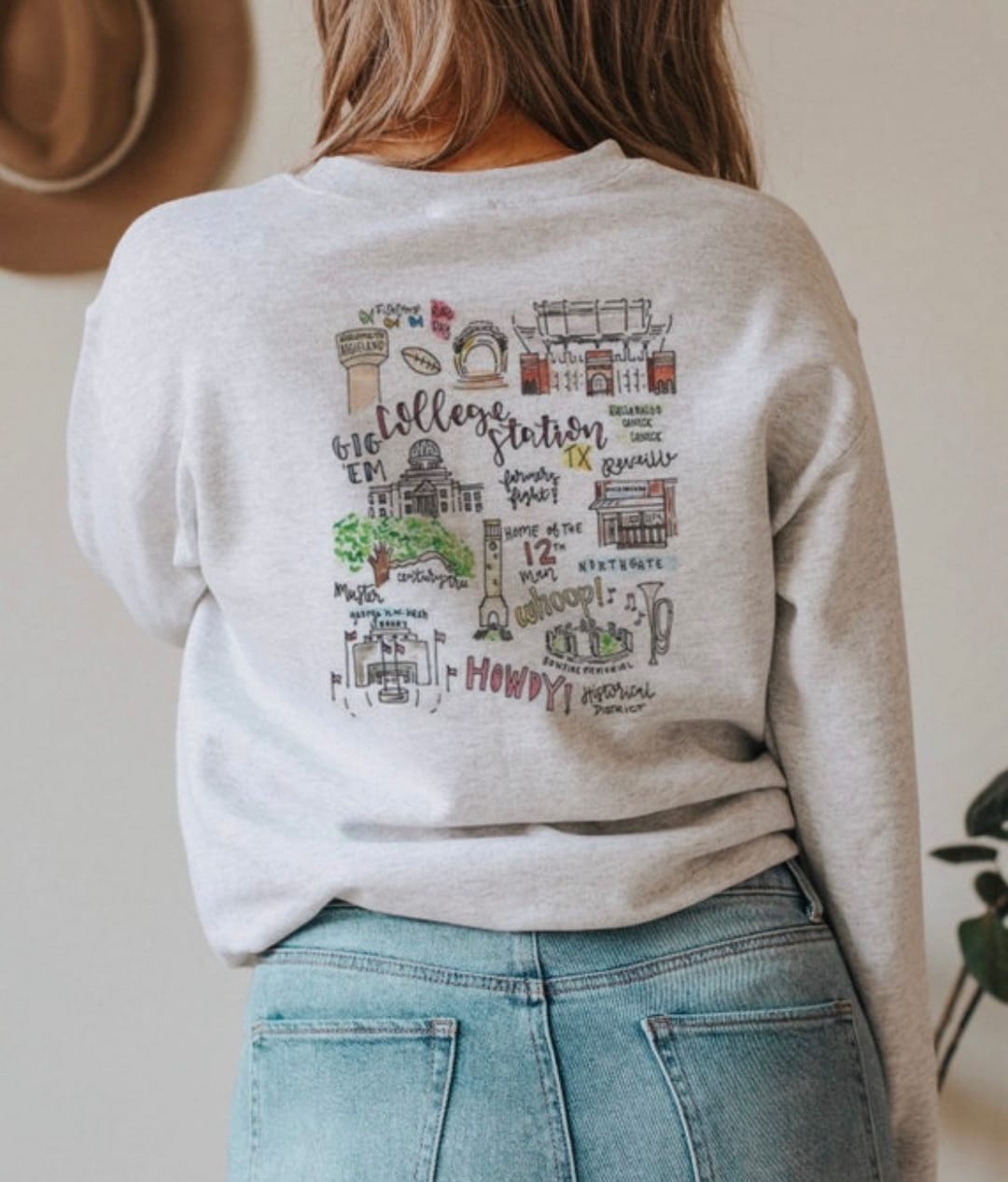 Aggie Sweater Crewneck Unisex Sweatshirt Texas A&M Reville Aggieland ...