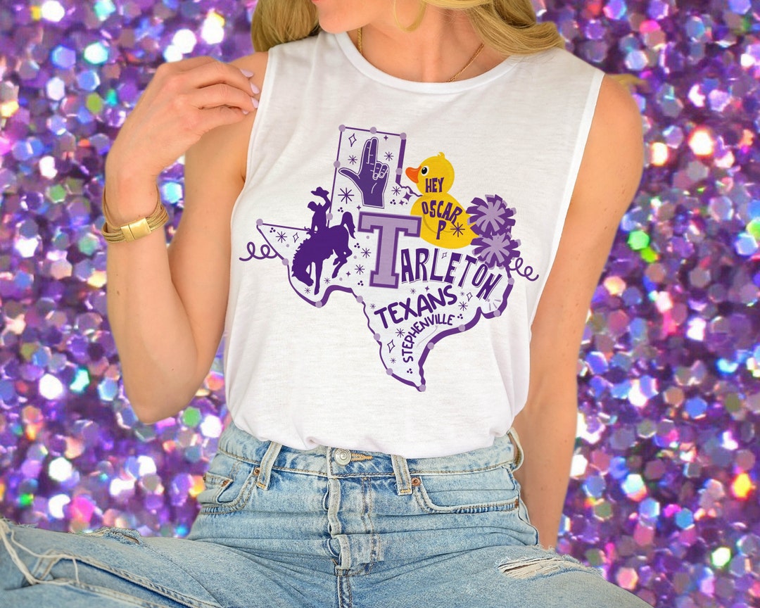 Tarleton Inspired Sweater Sccop Muscle Tank Oscar P Stephenville Tx ...