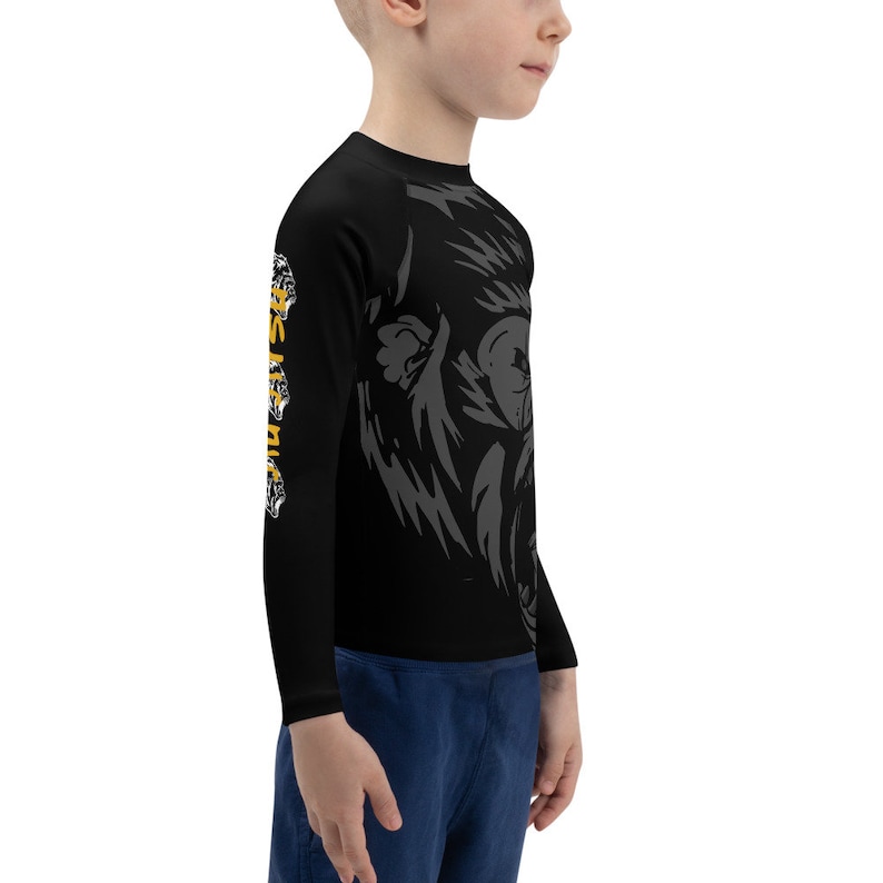 Kids Jiu Jitsu Competitor Rash Guard for BJJ - Gorilla Tap or Snap - Etsy