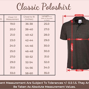 Embroidered Logo and Text Polo Shirt, Personalised Design Monogrammed ...