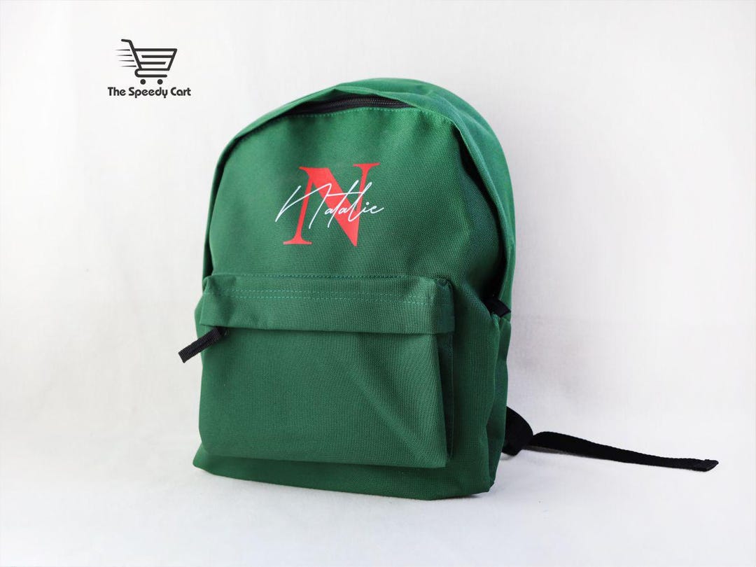 Custom Kids Name & Initial Backpack, Personalised Back to School ...