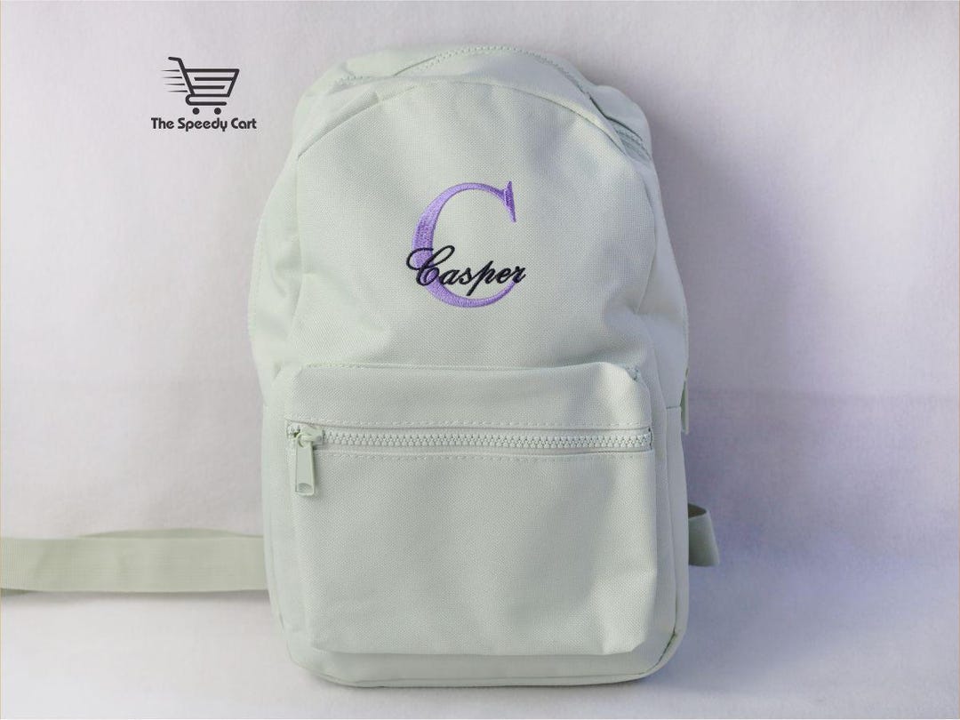 Personalised Kids School Backpack, Custom Name/initial Embroidered ...