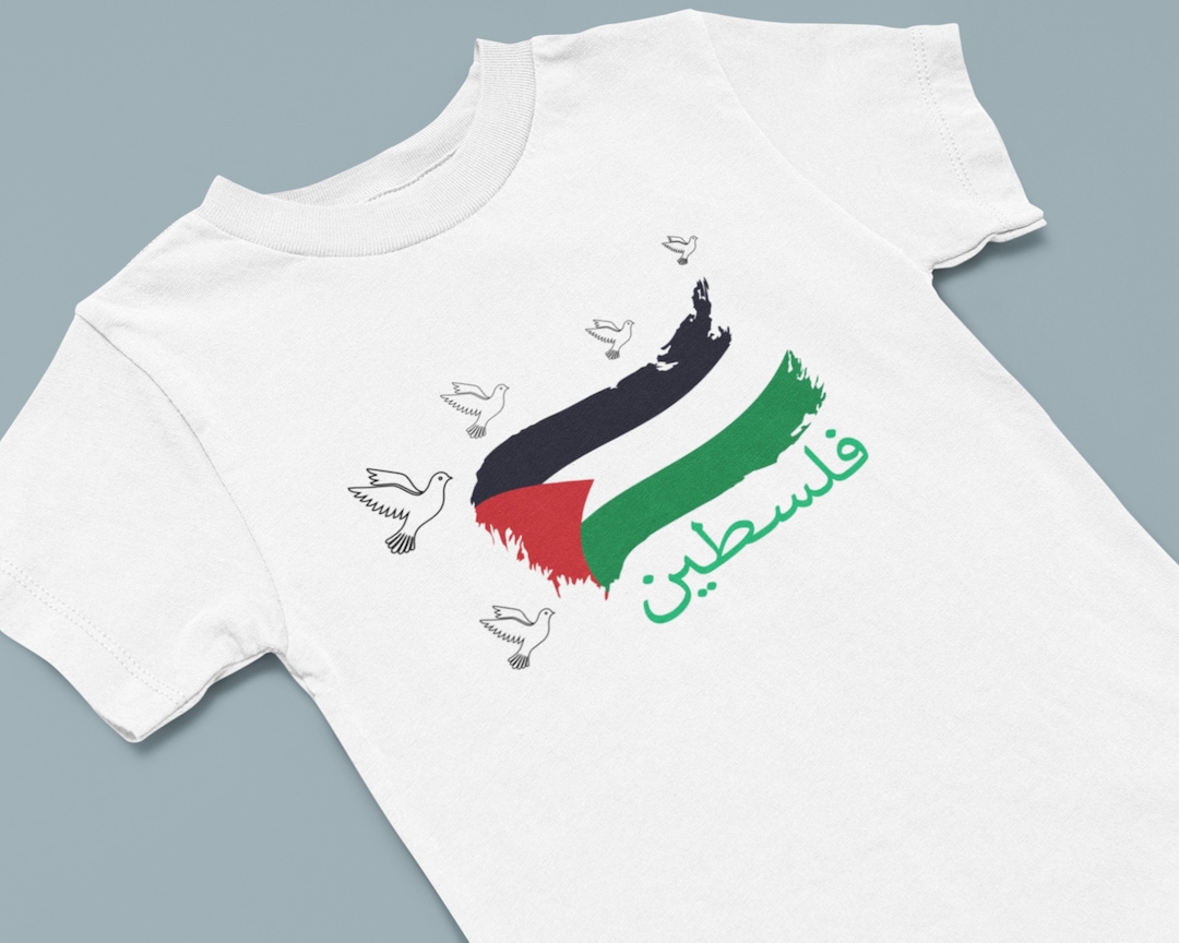 Arabic Palestine Flag Shirt, Palestine Printed Shirt, Save Palestine ...
