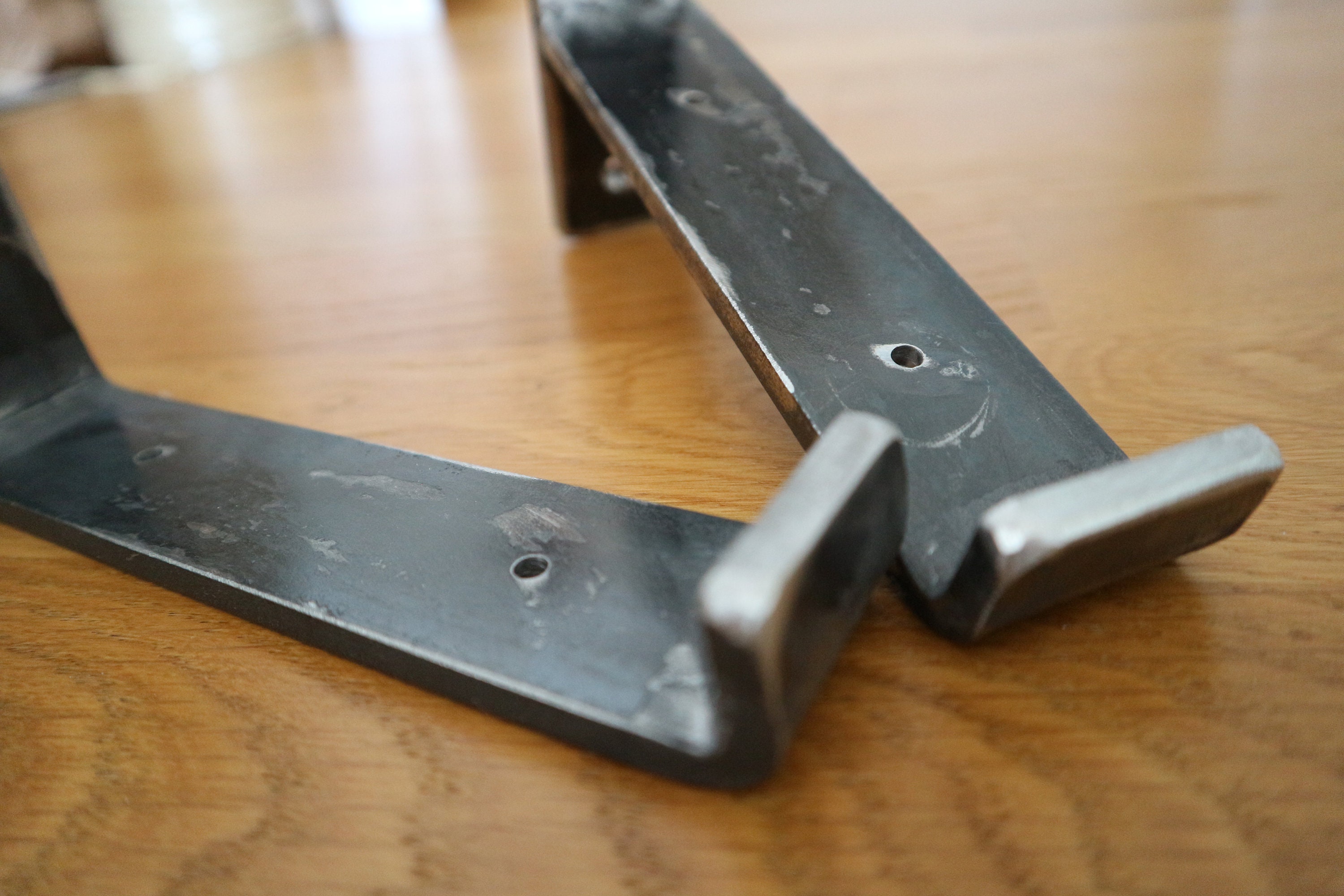Steel Wall Bracket for Industrial Style Shelf Customizable - Etsy