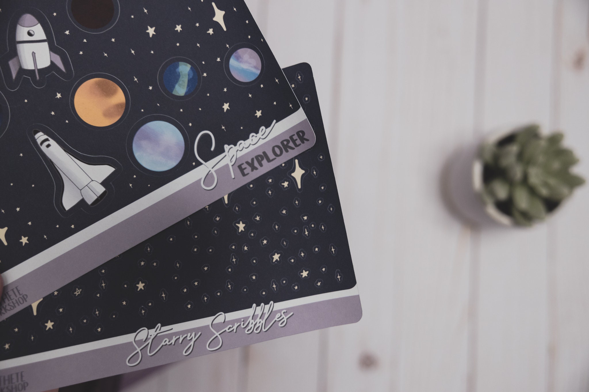 Space Explorer - Bullet Journal and Planner Sticker Sheet - Colorful ...