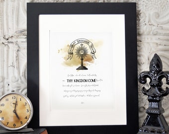 Our Father Prayer Catholic Poster - Etsy