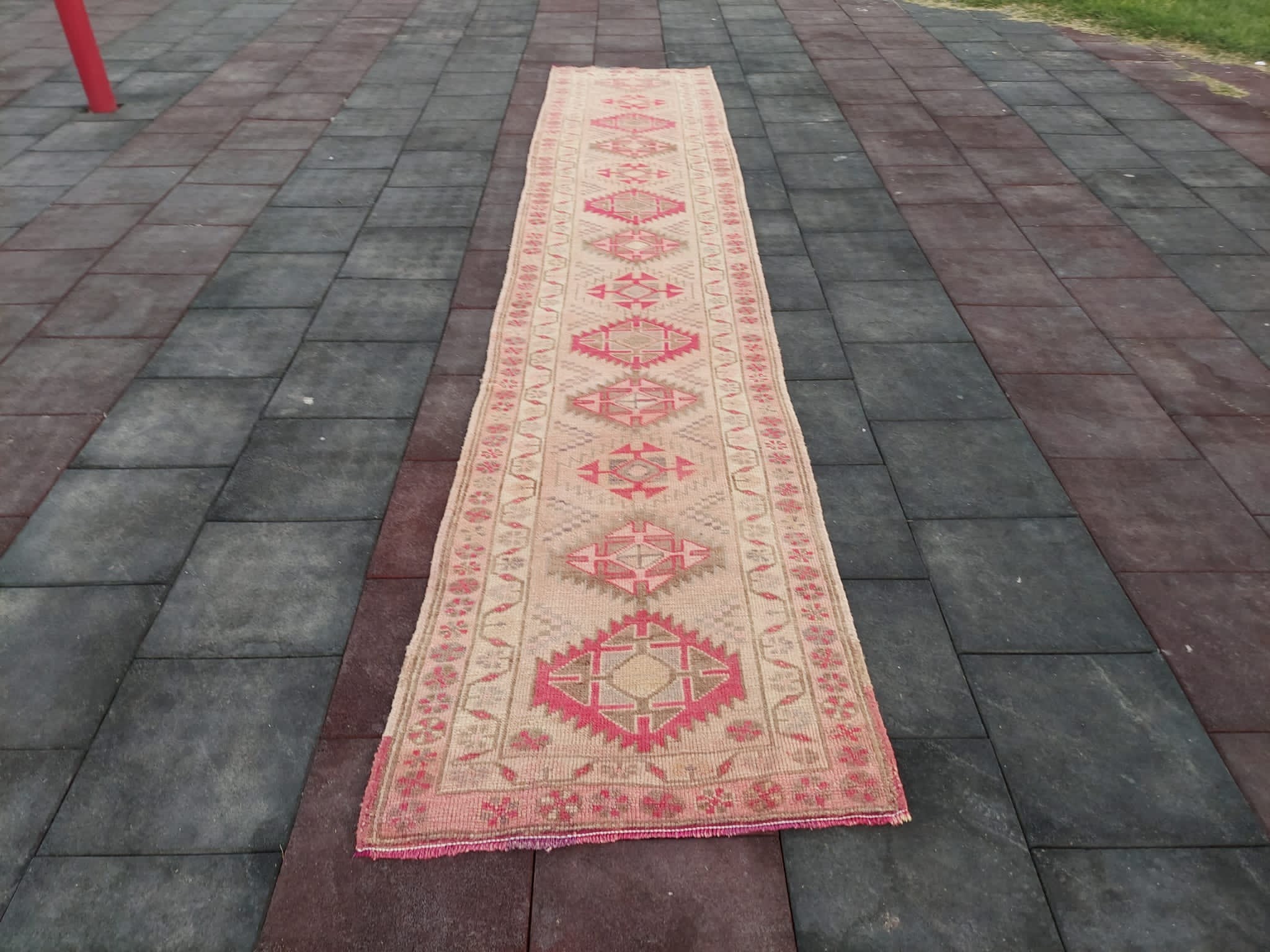 Vintage runner rug Corridor runner rug 2x14 runner rug | Etsy