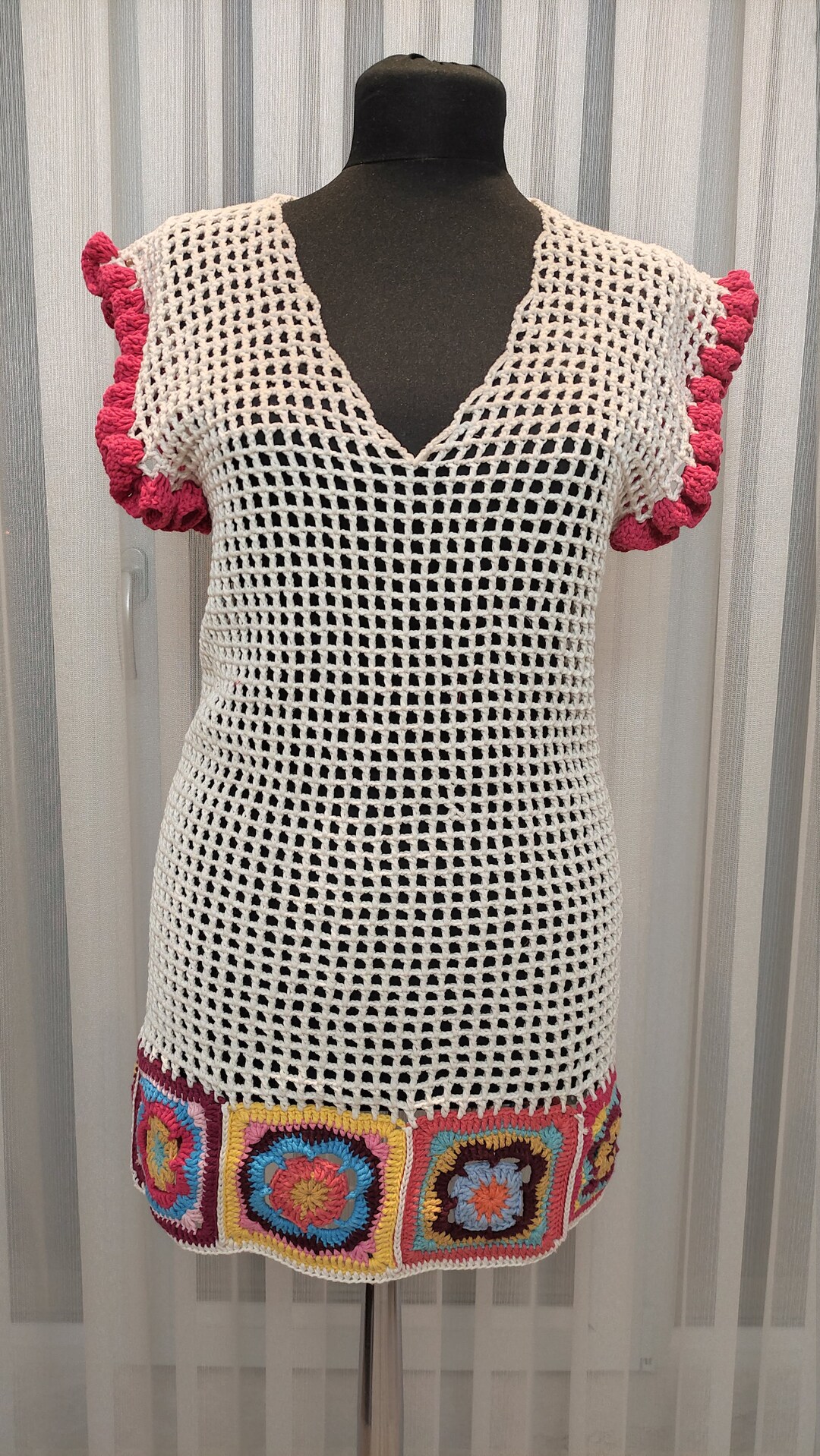 Mesh Beach Dress, Motif Detailed Beach Dress, Tunic, Tunic Dress - Etsy