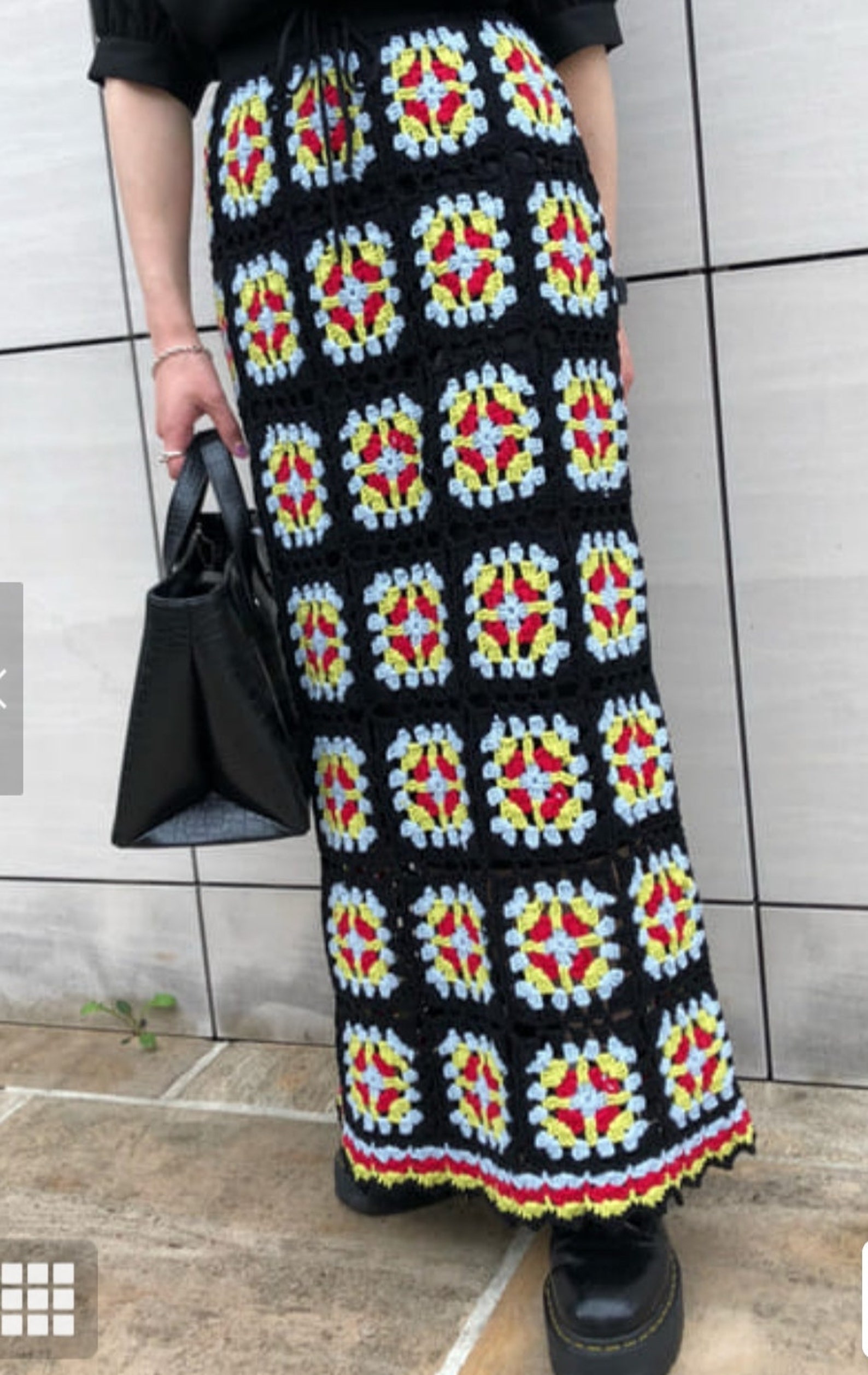 Granny Square Skirt Granny Square Long Skirt - Etsy