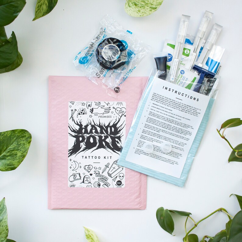 Professional Hand Poke Tattoo Kit Everything You Need - Etsy