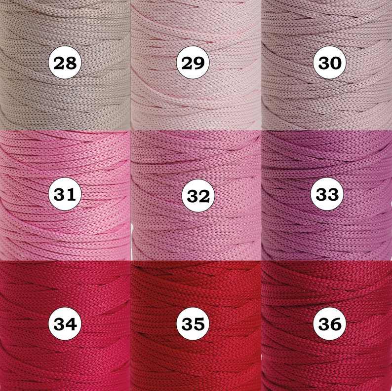 5 Mm (0.2") PP Macrame Cord, 100% PP Polyester Macrame Yarn 100m (328 ...