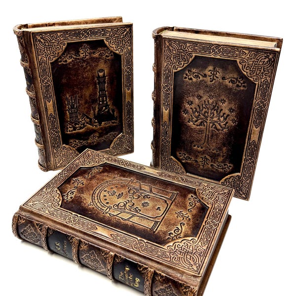 Lord Rings Leather Books - Etsy