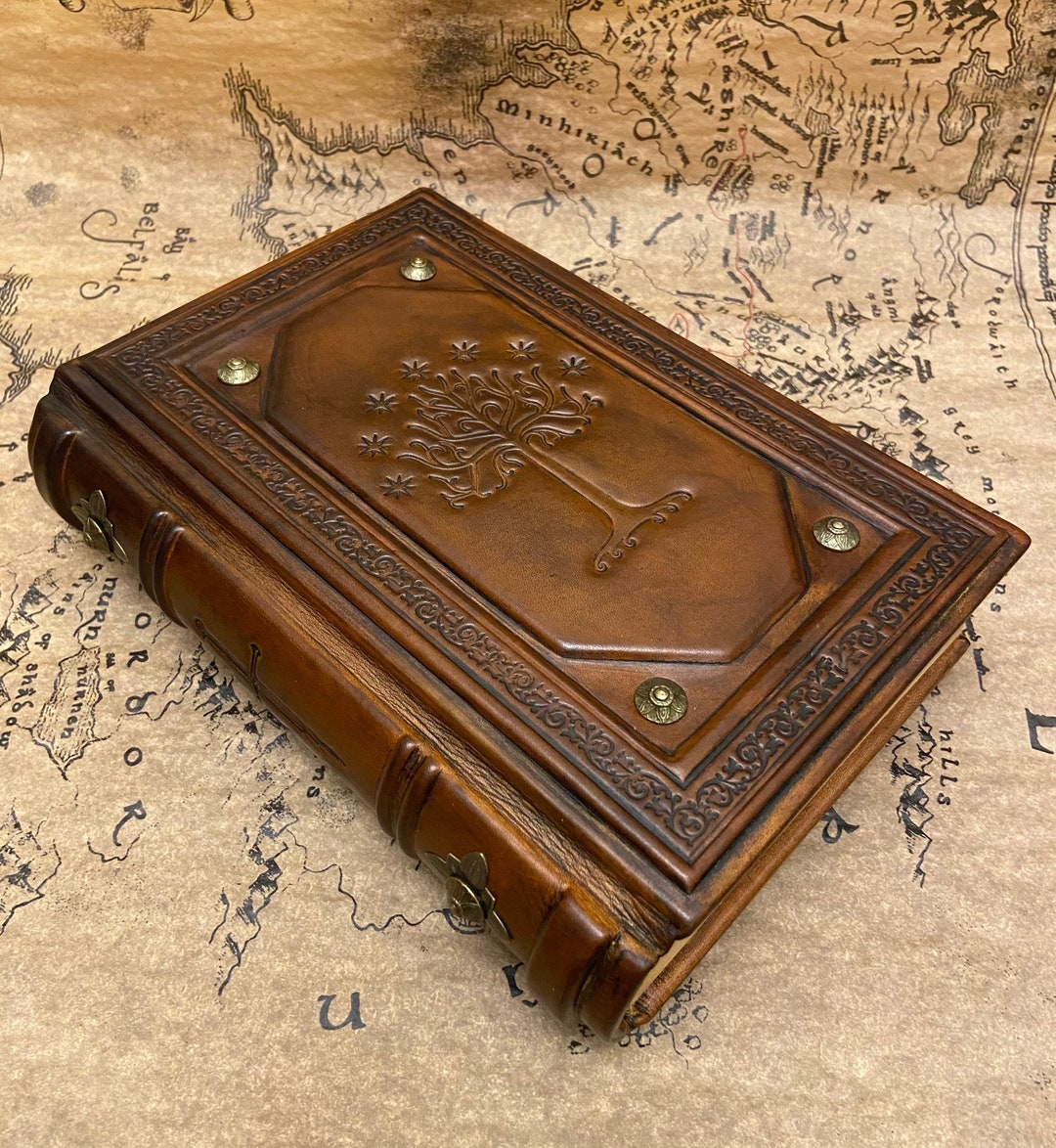 The Tree of Gondor Leather Journal, Lord of the Rings, the Hobbit ...