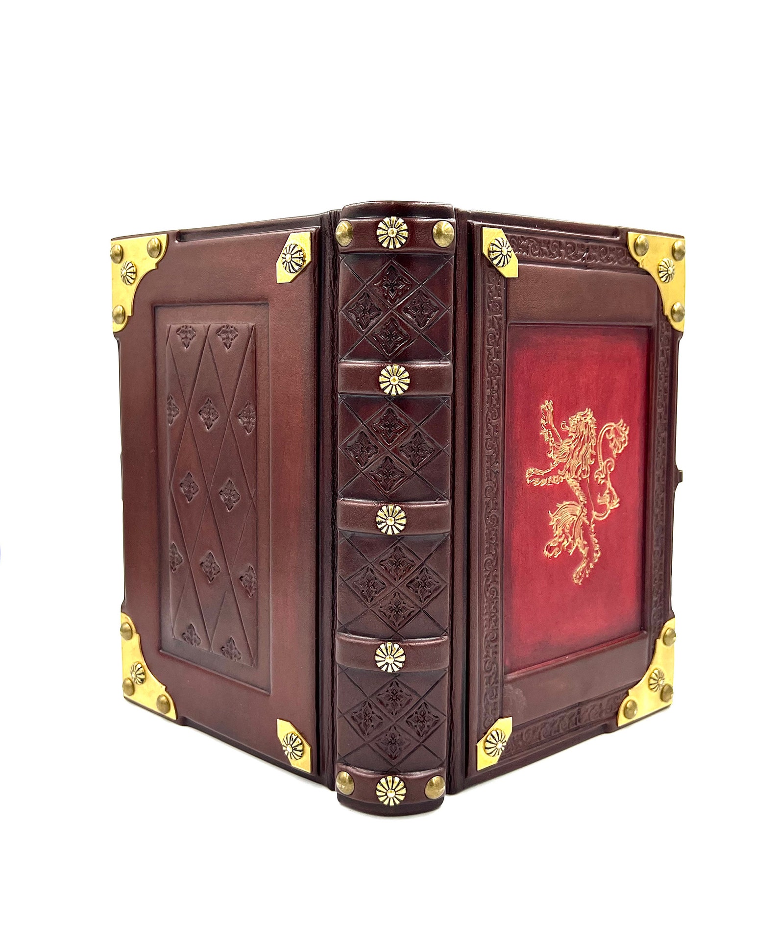 Medieval Styled Leather Journal - Heraldic Book - Royal Sketchbook ...