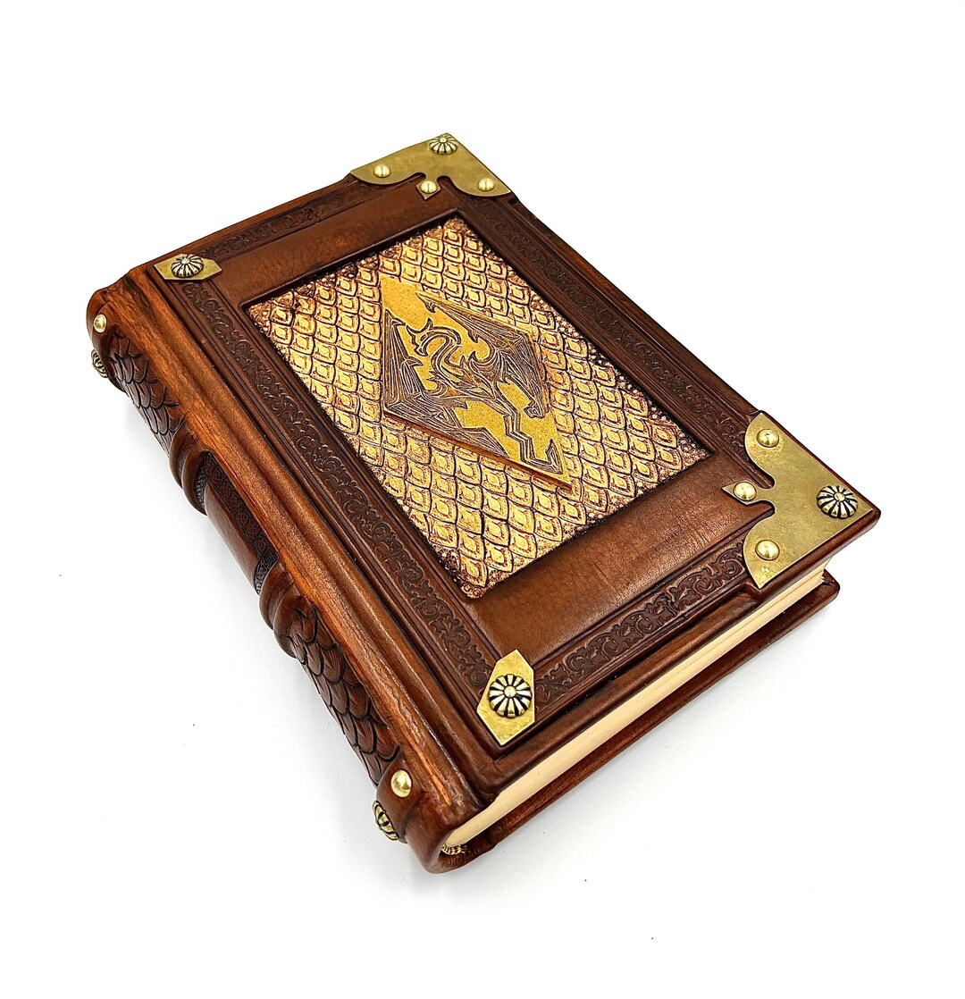 Skyrim Leather Journal, Medieval Styled Book, Elder Journal, Gamer ...