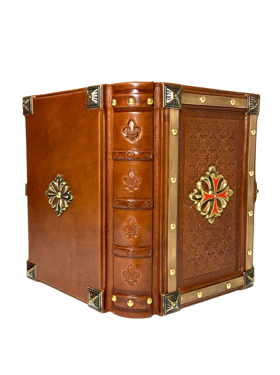 Medieval Styled Leather Journal Heraldic Book Book of the - Etsy