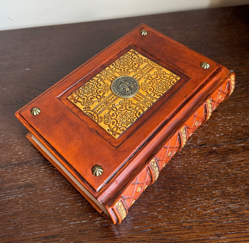 Medieval Leather Journal - Templar Cross, Embossed Heraldic Book - Etsy